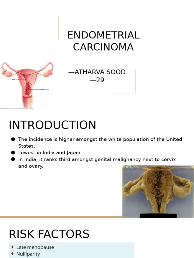 Endometrial Carcinoma | PDF | Radiation Therapy | Gynaecology