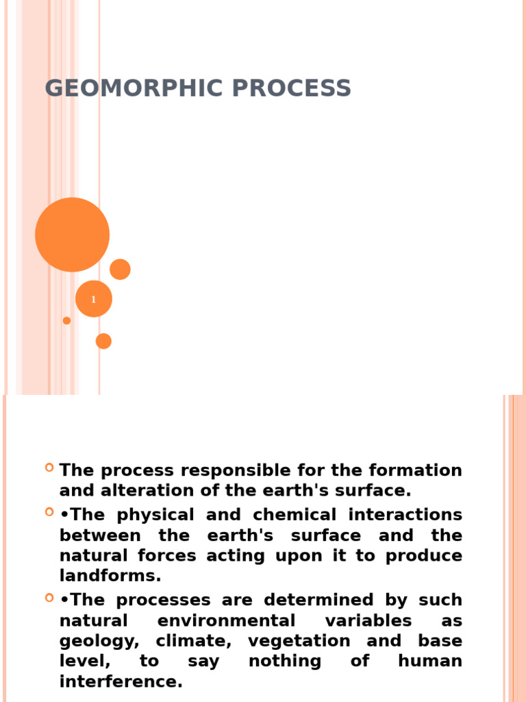 Geomorphic Processes 2021 | PDF | Weathering | Landslide