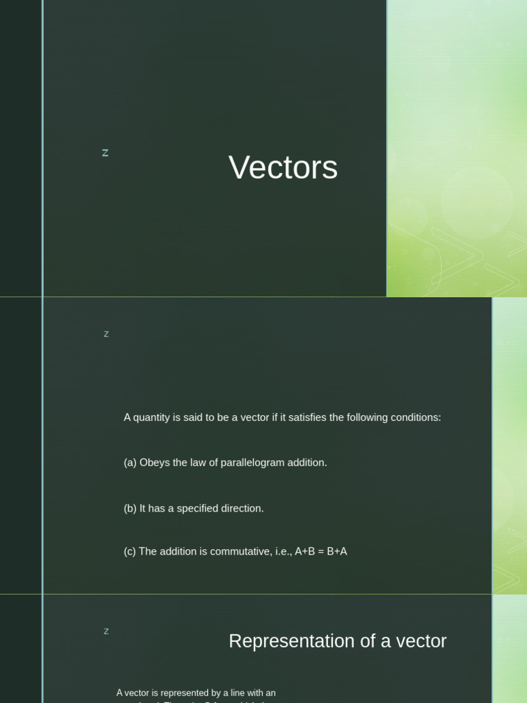Understanding Vector Properties and Types | PDF