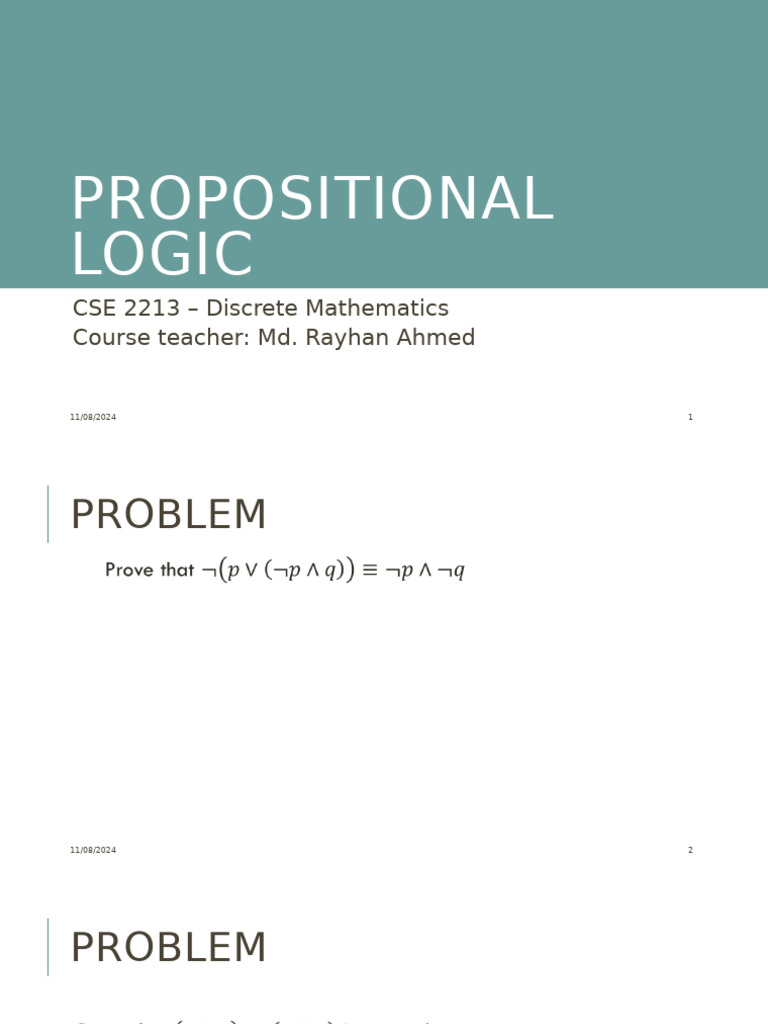 05 Proposition | PDF | Science & Mathematics