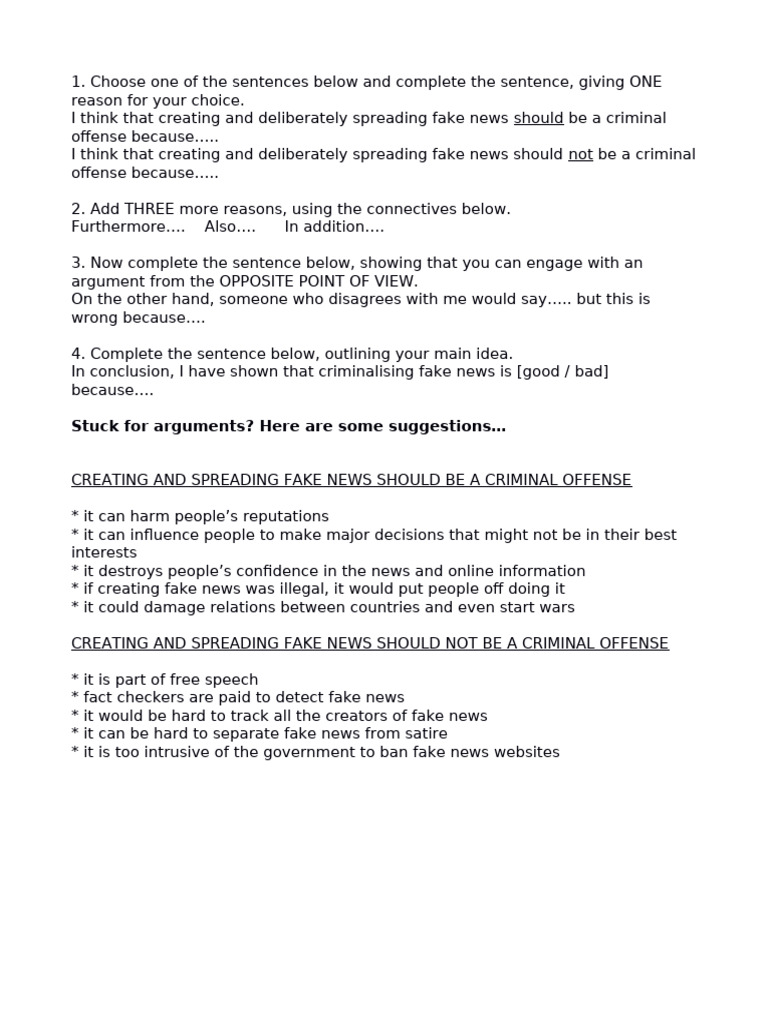 Fake-News-Assessment Scaffold Sheet | PDF