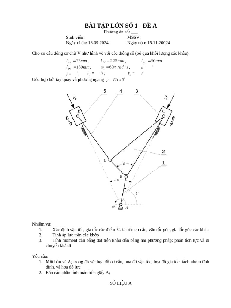 Bai Tap Lon So 1 | PDF