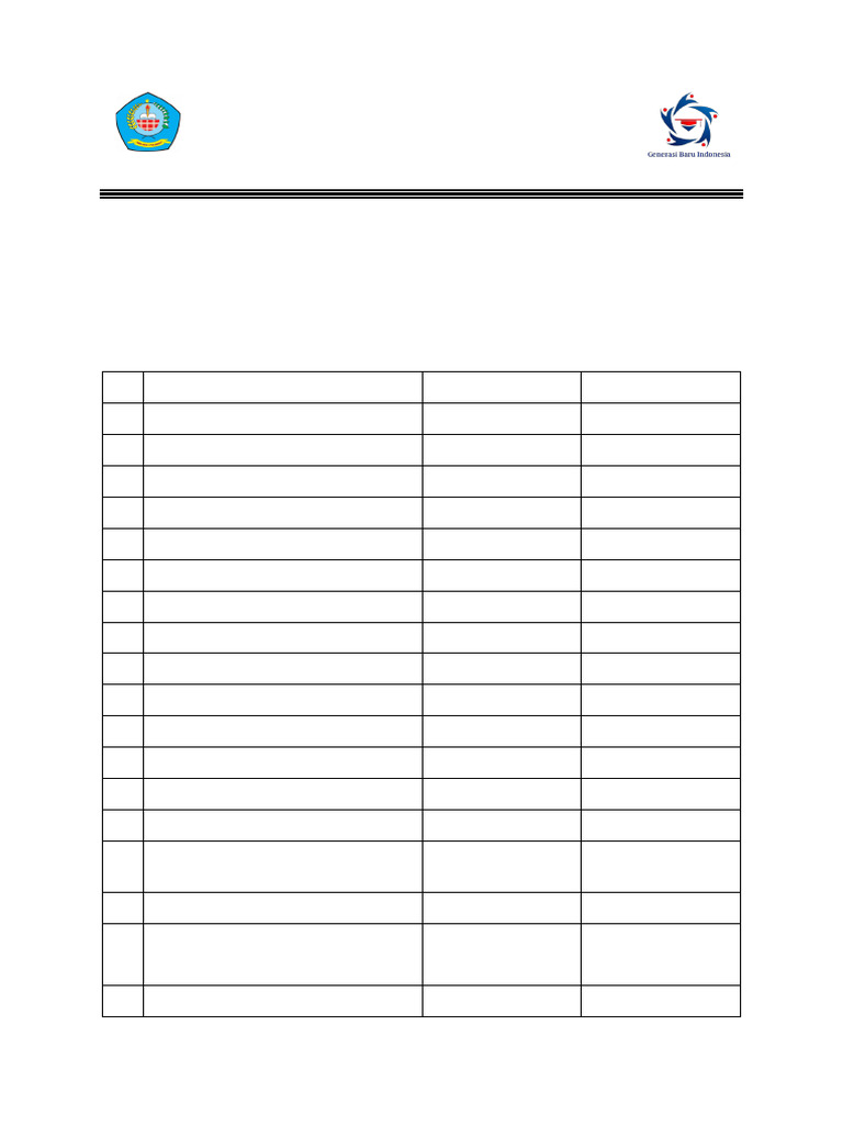 Daftar Hadir Genbi 04 | PDF