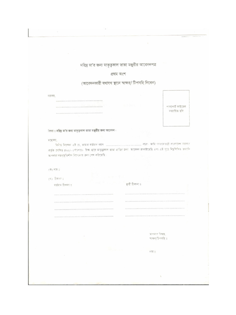 Maternity Allowance Form | PDF