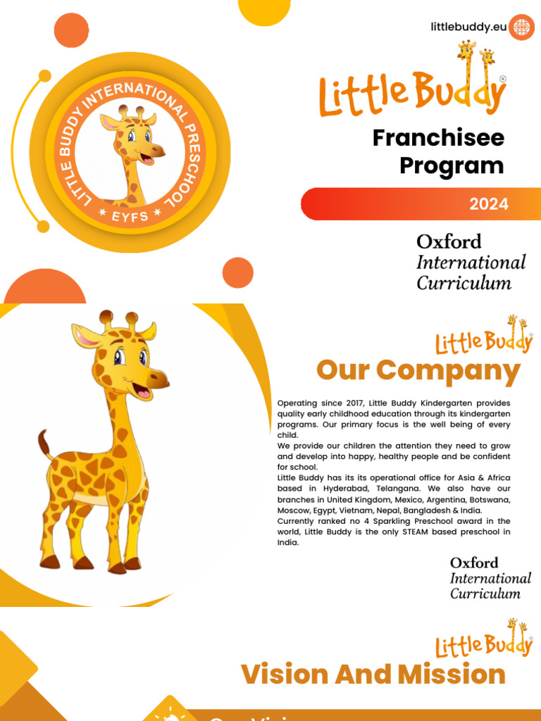 Little Buddy Franchisee Program July 2024 | PDF | Kindergarten | Preschool