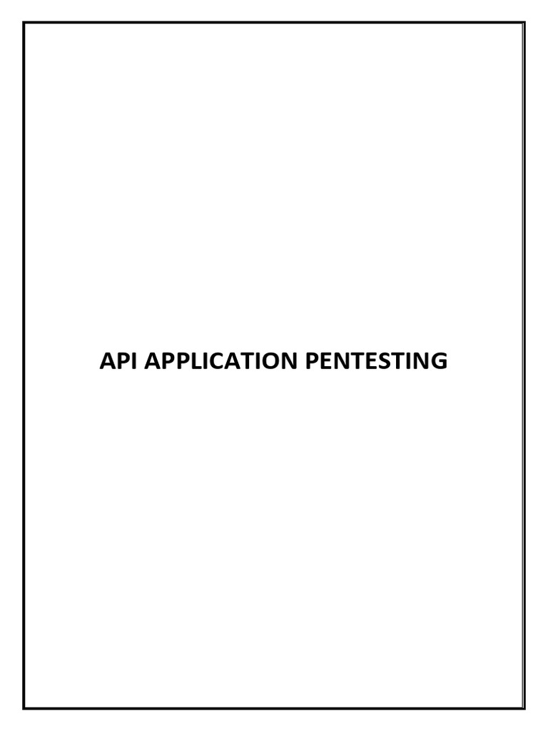 Api Application Pentesting | PDF | Client–Server Model | Soap