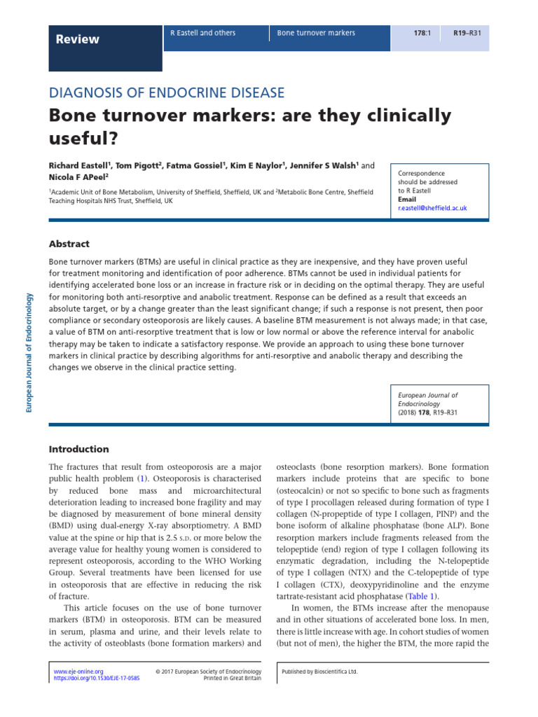 Eastell 2017 | PDF | Osteoporosis | Bone