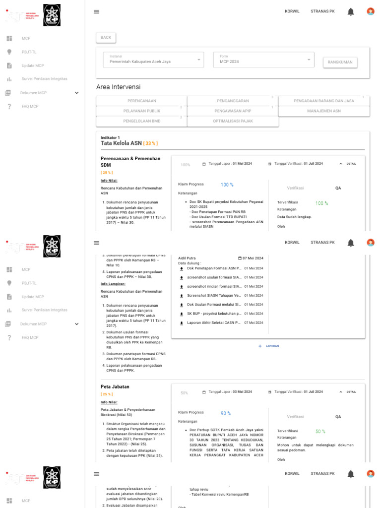MCP 2024 Manajemen ASN | PDF