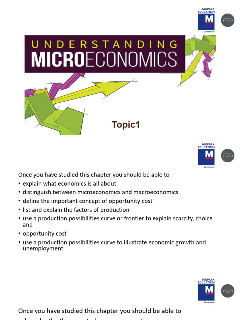 Topic 1 Summary | PDF | Economics | Opportunity Cost