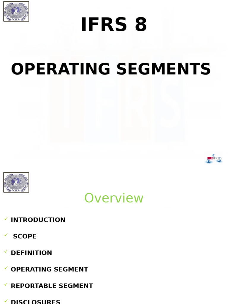 Ifrs 8 | PDF | Financial Statement | Revenue