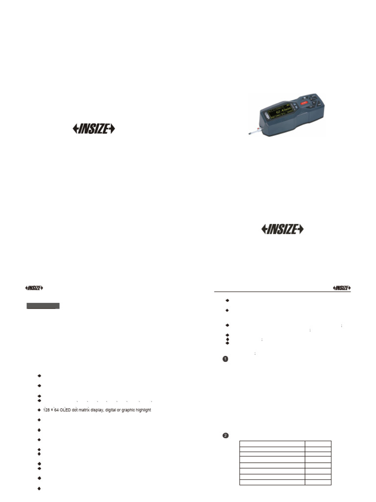 ISR-C002 Roughness Tester Manual | PDF | Calibration | Mean