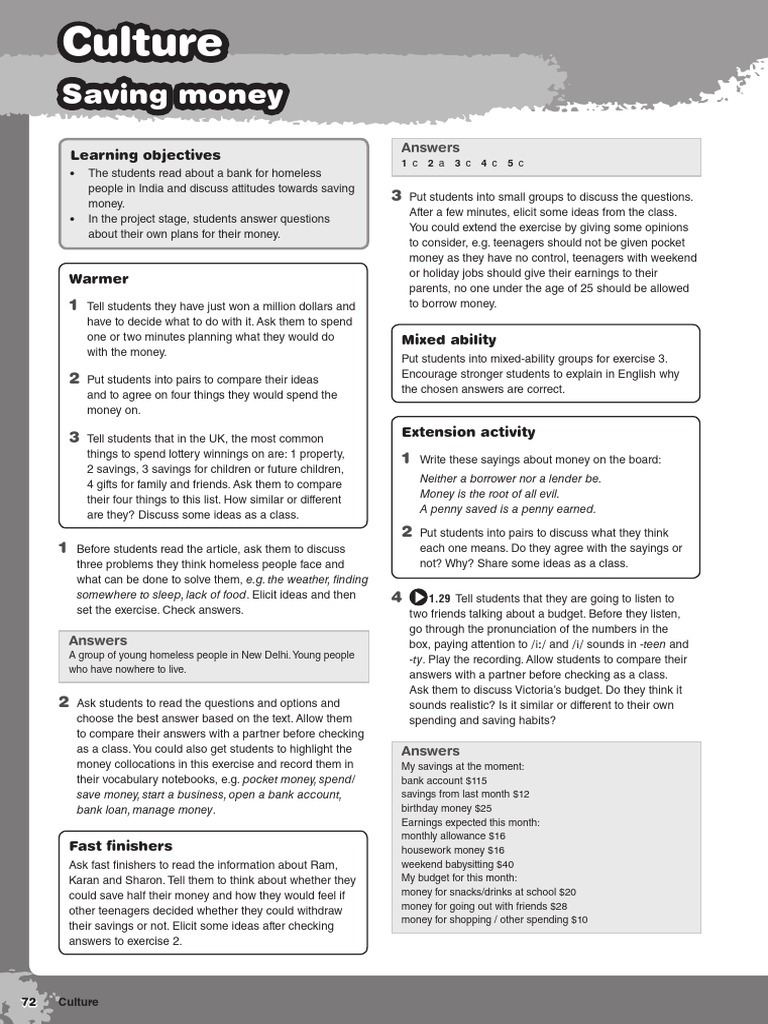 Prepare SB Level 6 Culture U10 | PDF