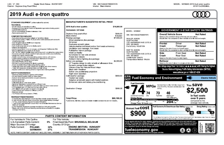 MSRP | PDF | Fuel Economy In Automobiles | Car