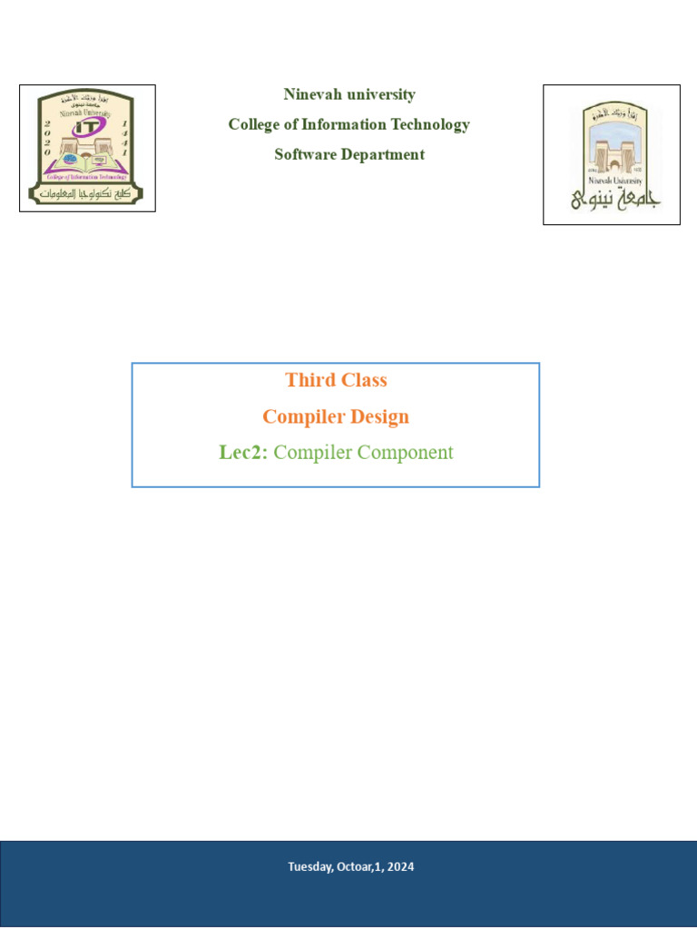 compiler design lec 2 | PDF | Parsing | Grammar compiler design lec 2 | PDF | Parsing | Grammar