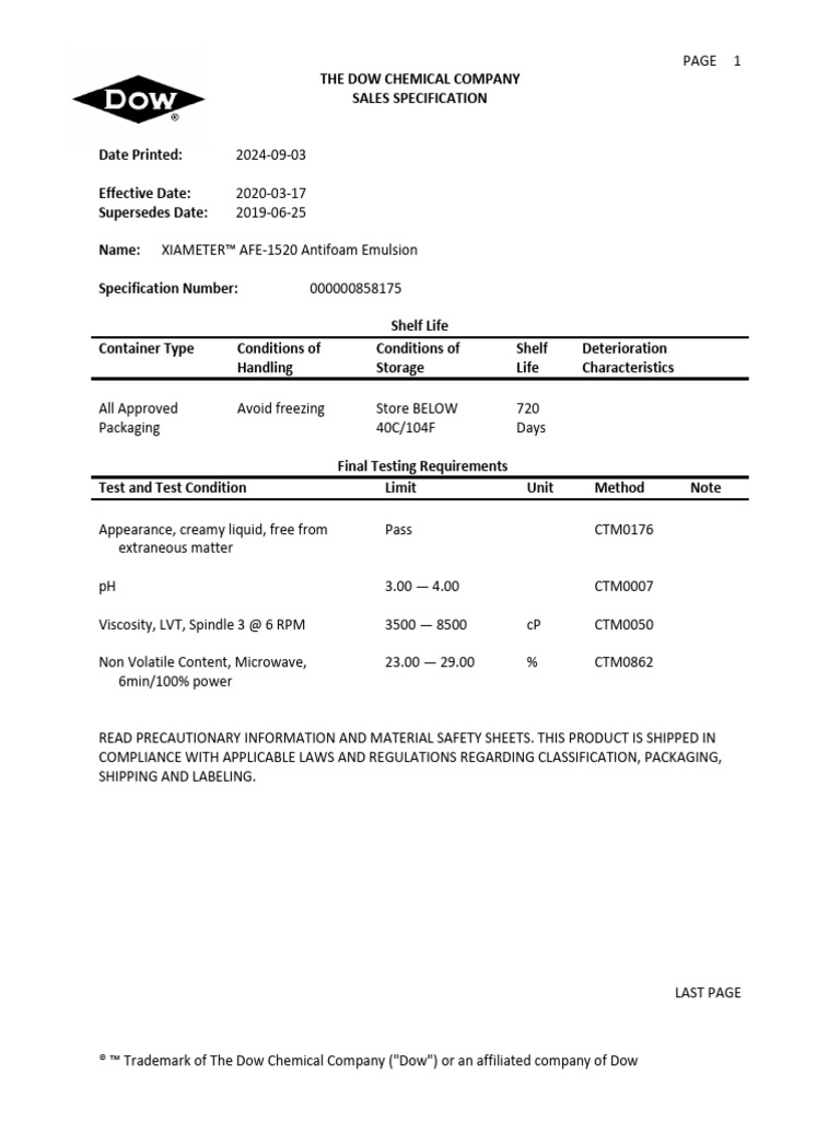 Dow Document Reader | PDF | Business | Home & Garden