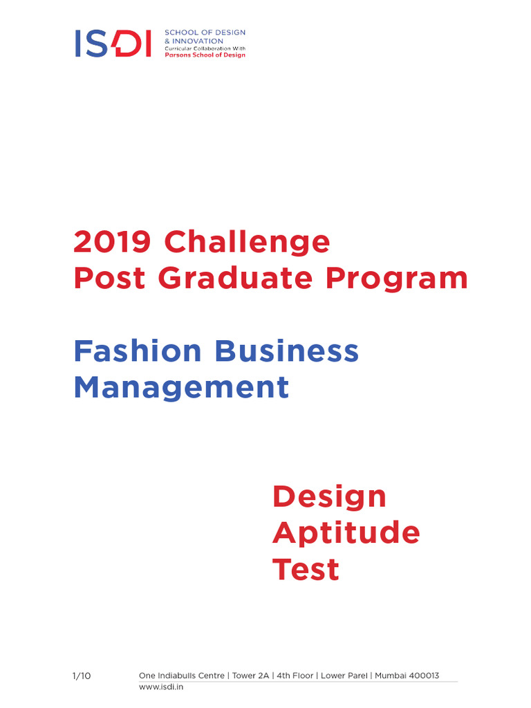 PG Sample Paper | PDF | Business