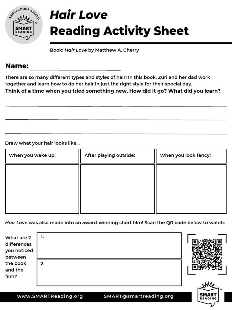 Hair Love Activity Sheet | PDF