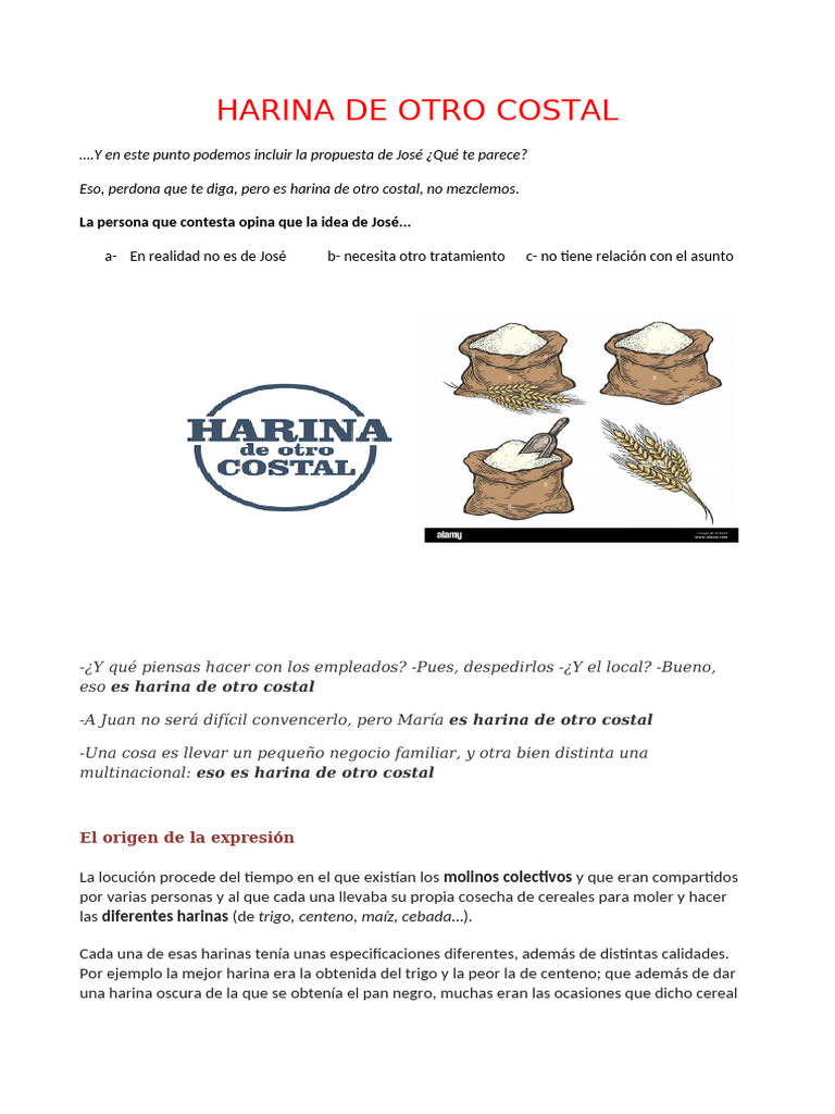 Harina de Otro Costal | PDF
