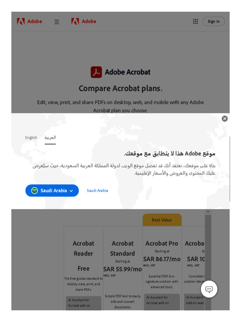 Adobe Acrobat Standard Vs Pro - Compare Acrobat Versions - Adobe ...