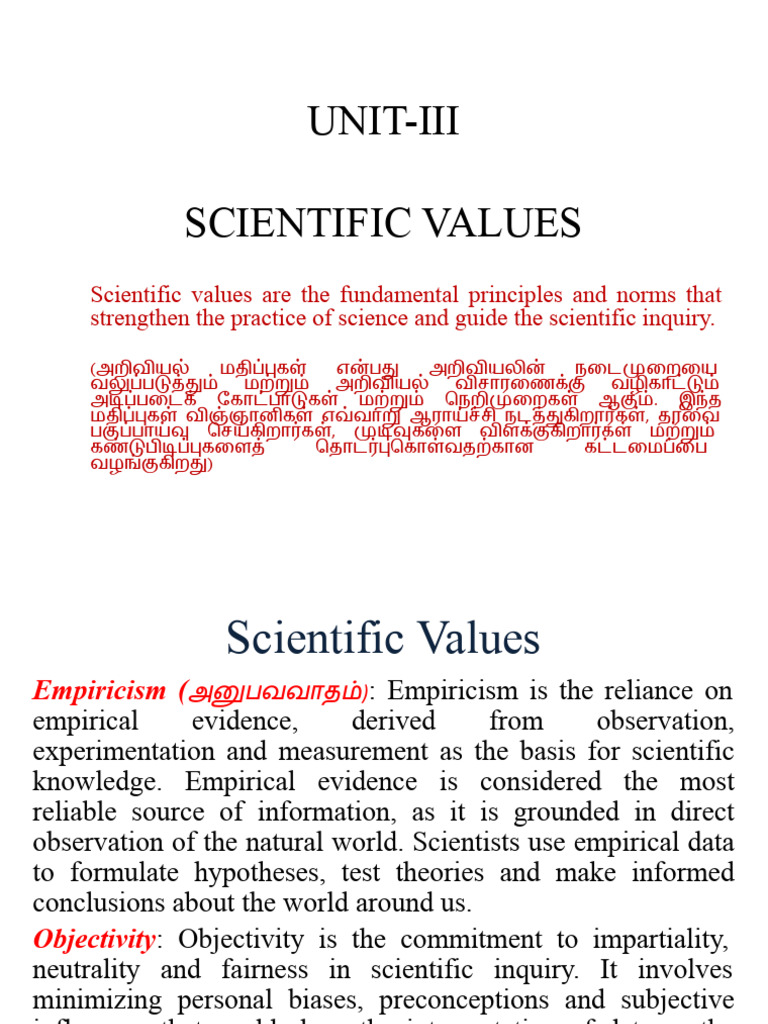 HVE Unit III | PDF | Scientific Method | Experiment