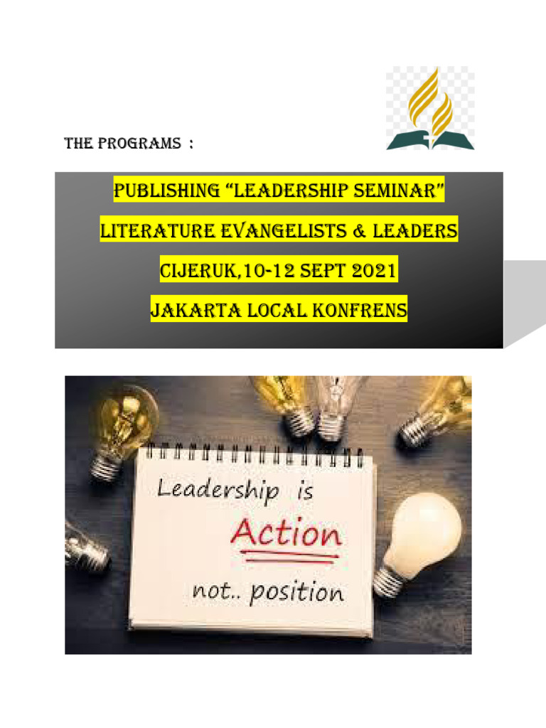 Rundown Acara Seminar Leadership | PDF | Art