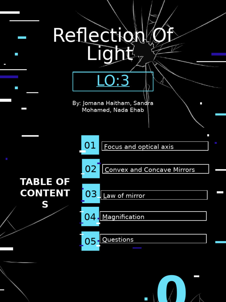 LO3 Physics Presentation (Jomana - Sandra - Nada) | PDF | Mirror | Optics