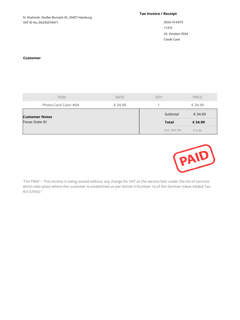 Invoice 2024 10 6373 | PDF