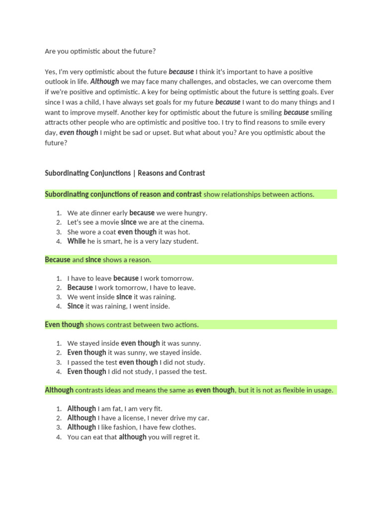 Reason and Contrast Language in Conversation | PDF | Self-Improvement ...