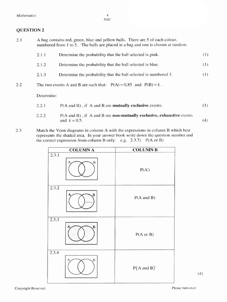 MATH-Sept-QP & Memo-2019-Gr10 | PDF