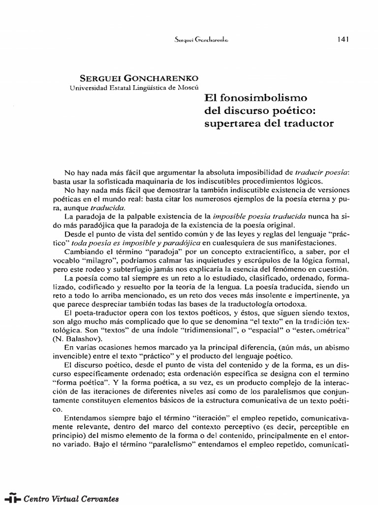 Gonch A Renko | PDF | Poesía | Traducciones