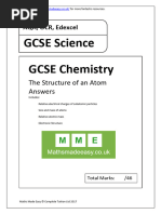 Atomic Structure Exam Questions Guide | PDF | Atoms | Chemistry