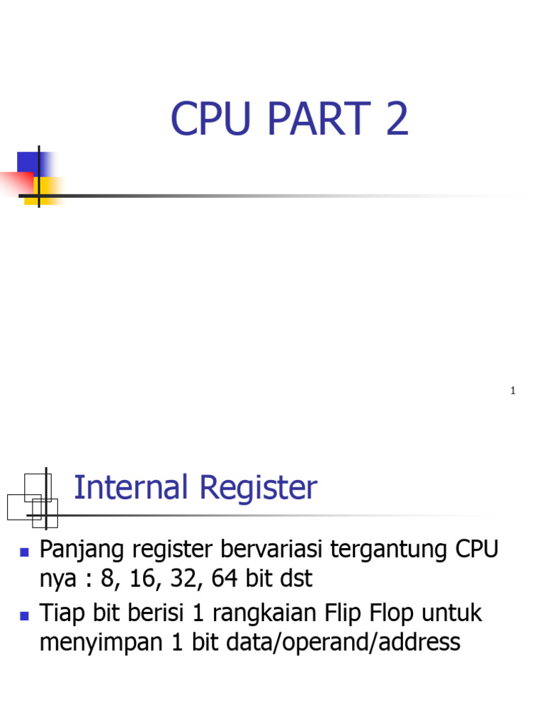 Central Processing Unit (Cpu) Part2 | PDF | Central Processing Unit | Integrated Circuit