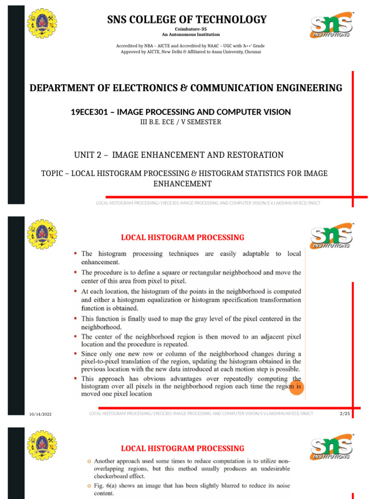 Local Histogram Processing | PDF | Computer Graphics | Multidimensional Signal Processing