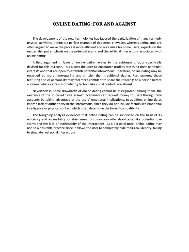 Online Dating | PDF
