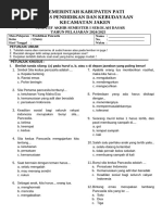 Soal Pendidikan Pancasila Kelas 1 SD Bab 1 | PDF | Griya & Taman