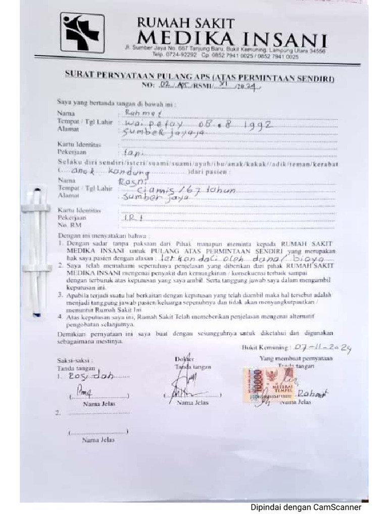 Surat Aps Ny - Rasni | PDF