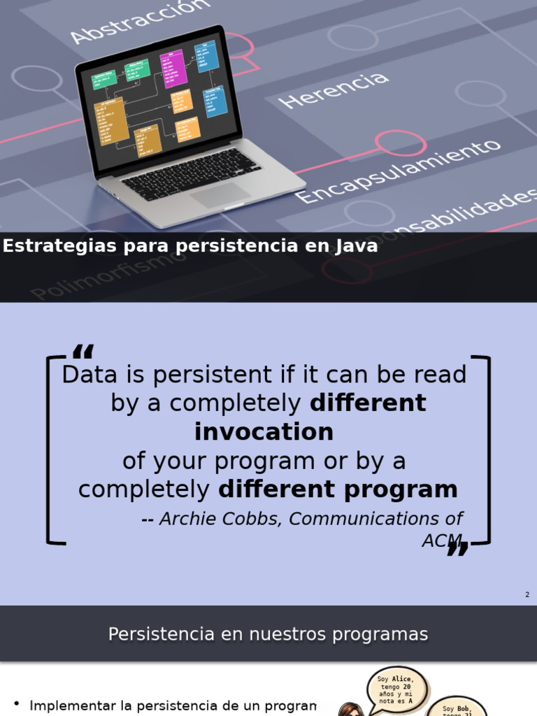 Estrategias de Persistencia en Java | PDF | Json | Archivo de computadora