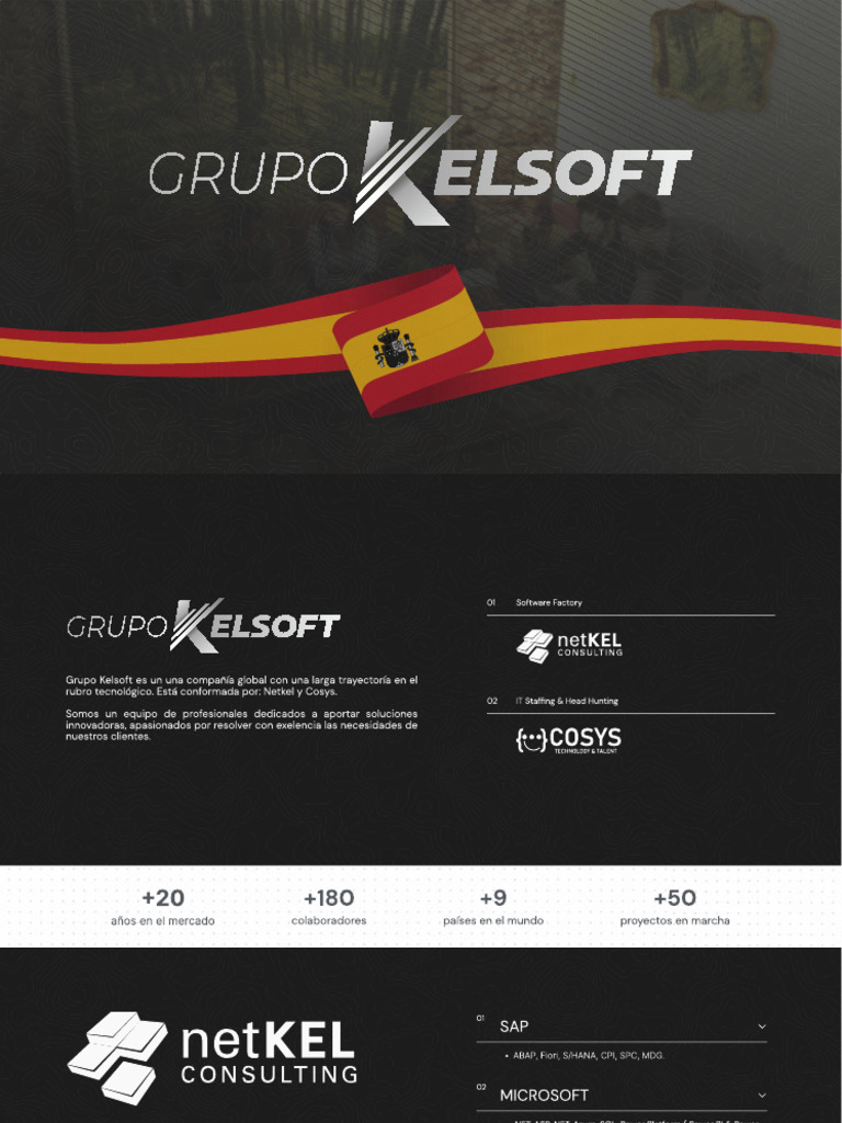 España - Grupo Kelsoft | PDF | Ingeniería de software | Software