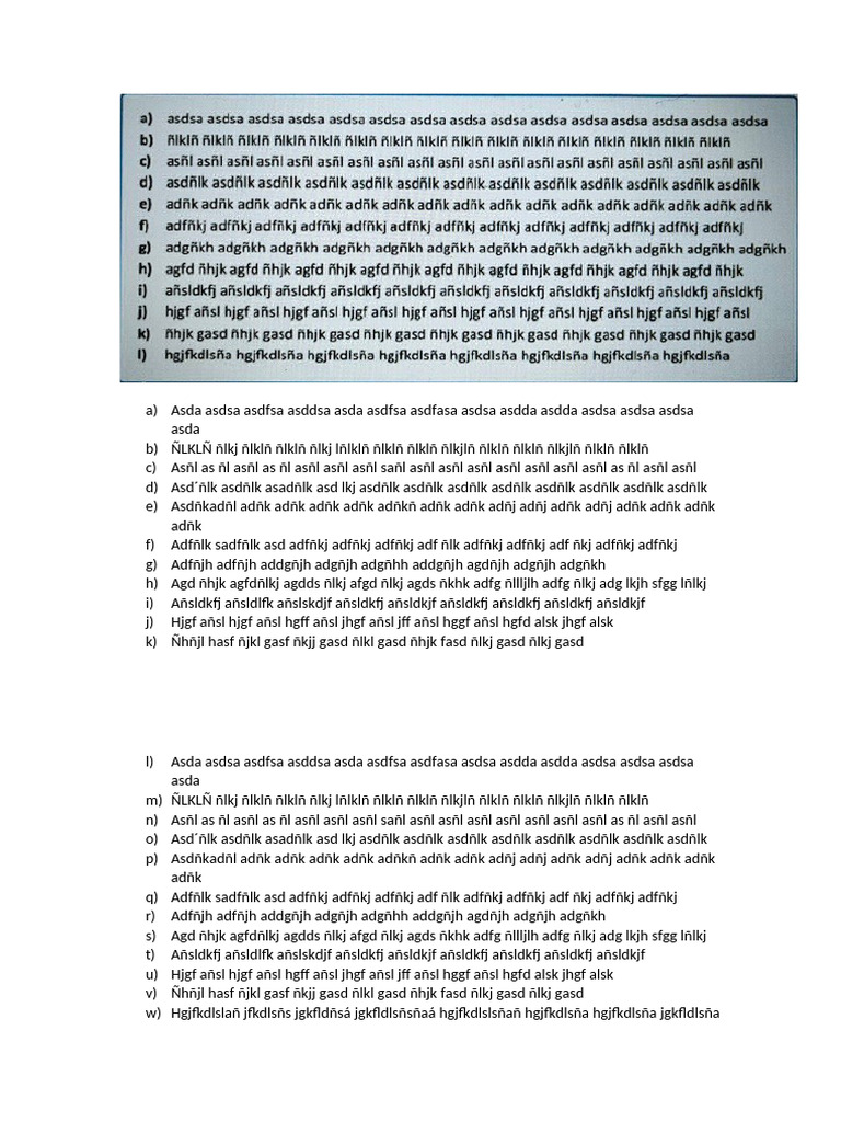 Random Text Compilation | PDF