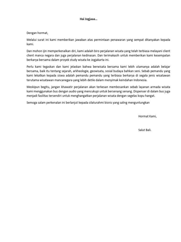 Paket Wisata Edukasi Jogja | PDF