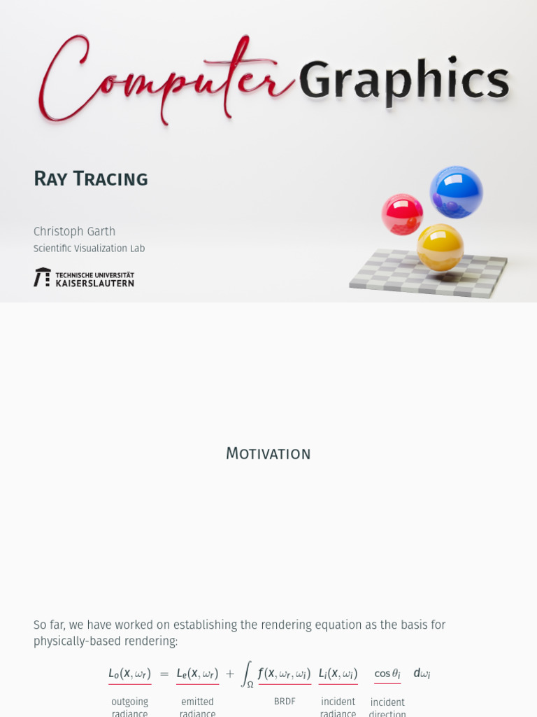 06+-+Raytracing | PDF | Rendering (Computer Graphics) | Optics