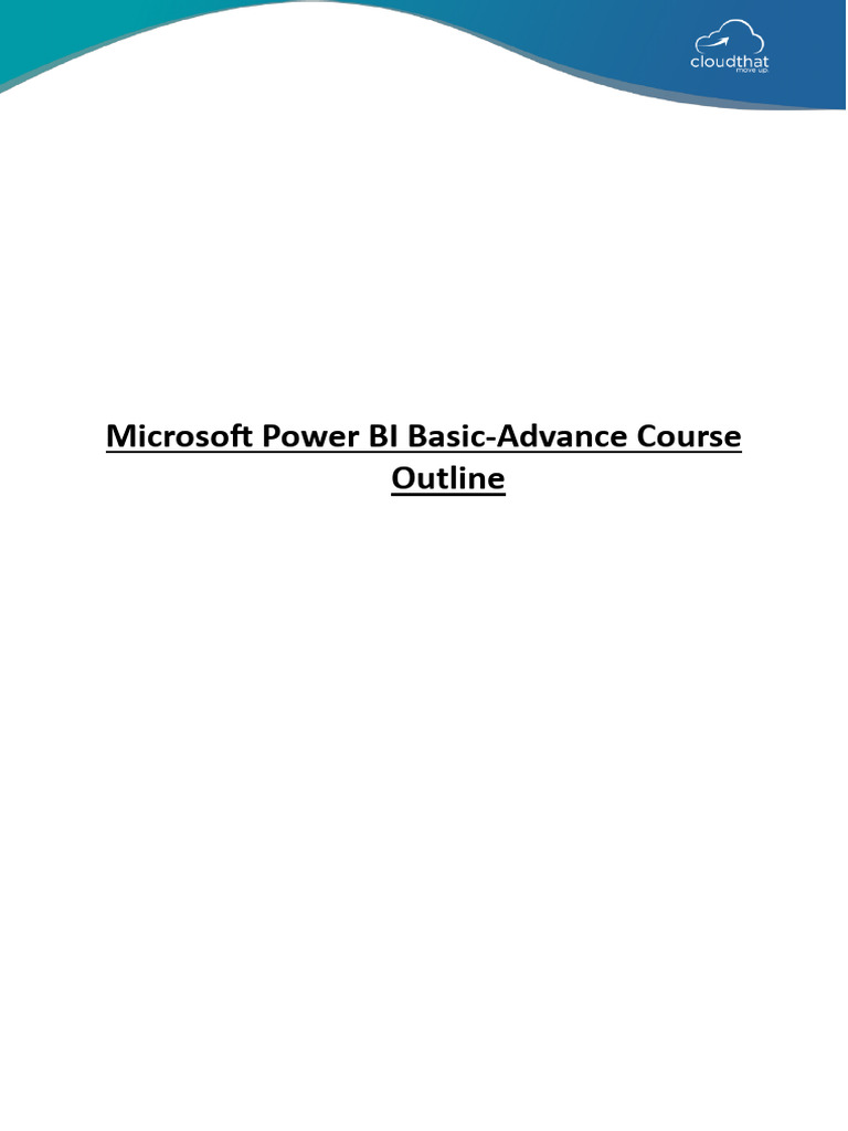 Power BI_Basic_Advance | PDF | Analytics | Application Software