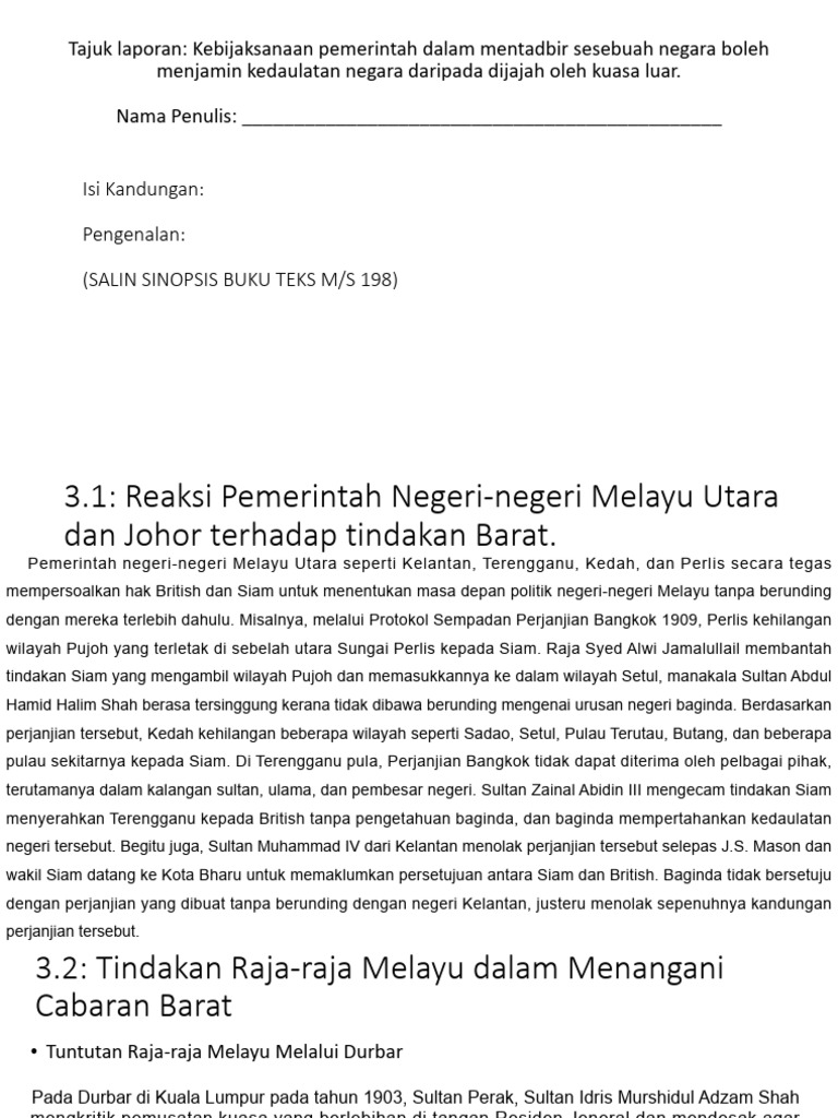 Kerja Kursus Sejarah Tingkatan 3 2024. Final PDF | PDF