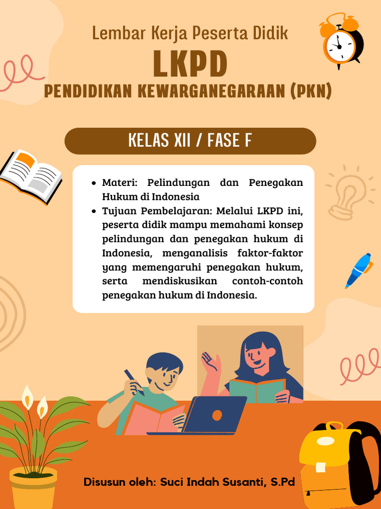 LKPD PKN KLS Xii (Perlindungan Dan Penegakan Hukum Di Indo) | PDF | Karier & Perkembangan
