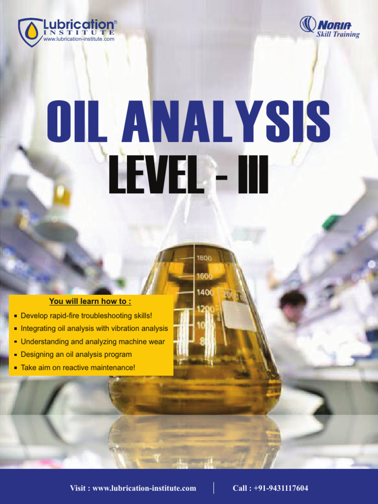 Advance Oil Analysis Level - III | PDF | Wear | Motor Oil