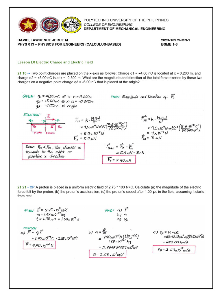 PS8 BSME13 DavidLawrence | PDF