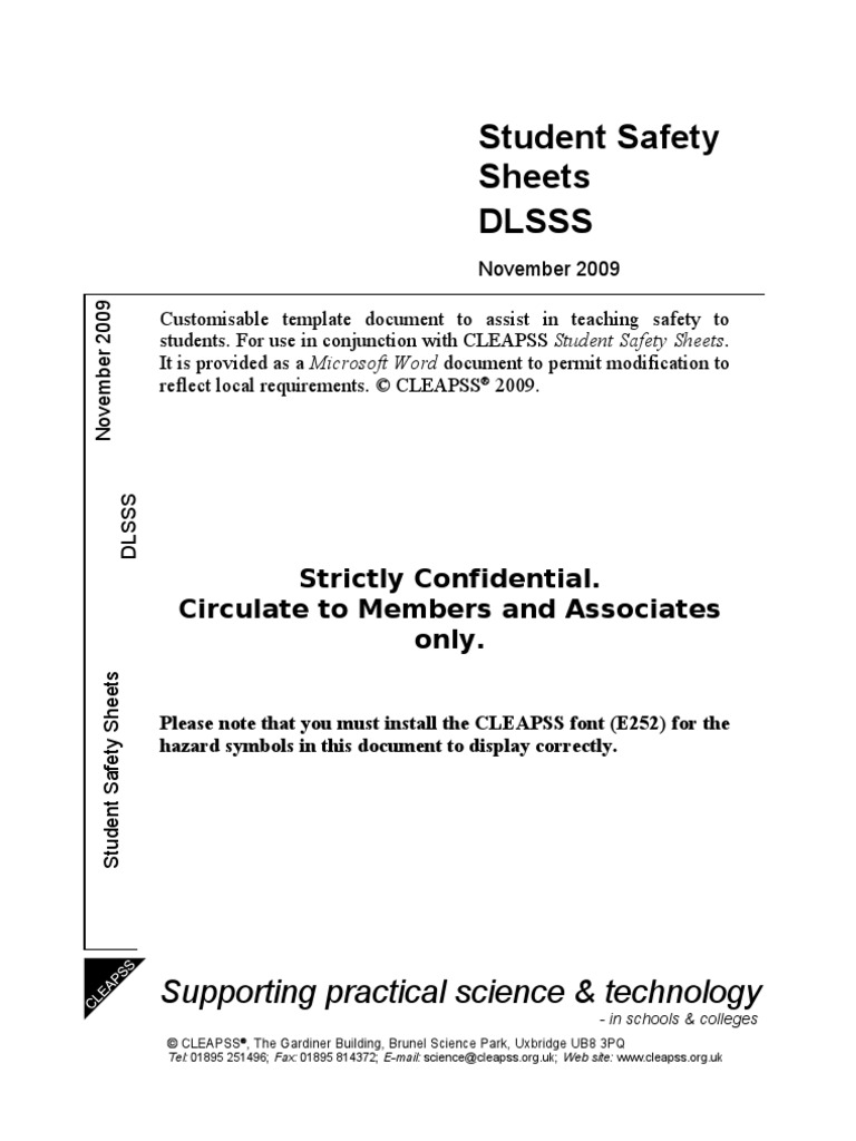 CLEAPPS Student Safety Sheets | PDF | Ultraviolet | Ionizing Radiation