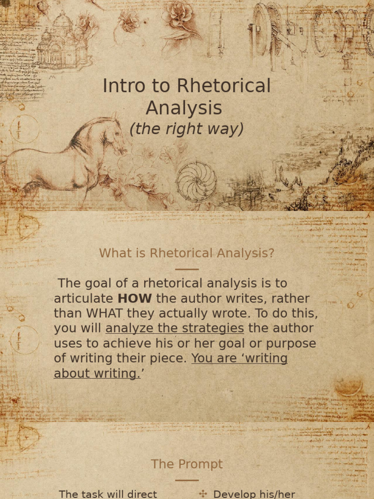 RhetoricalAnalysisNotes 1 | PDF | Cognitive Science | Writing
