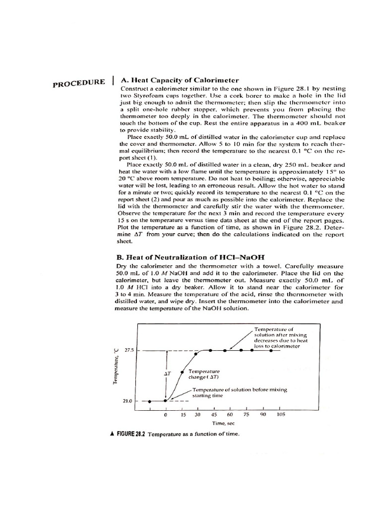 EXP 28 Procedure Pre Lab Report Sheet | PDF
