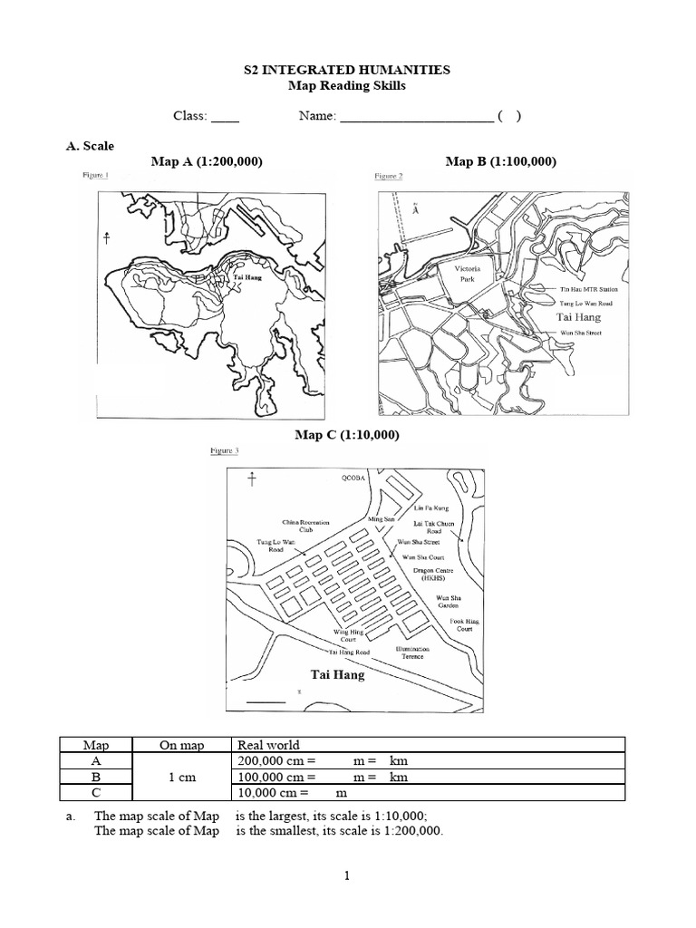 2021 Map Reading Skills WS | PDF | Map